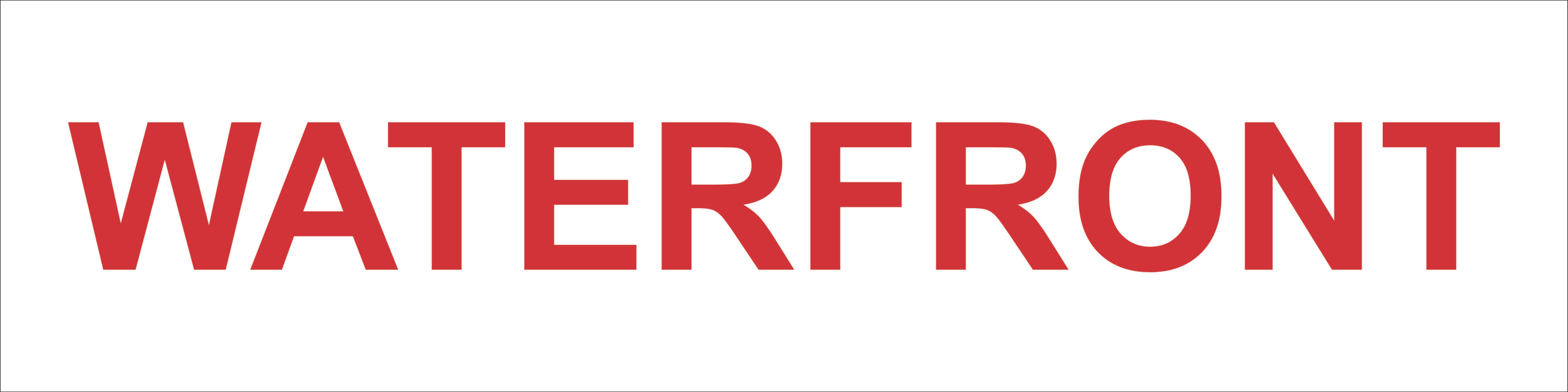 6" x 24" Generic Waterfront Rider - Towers Sign Marketing