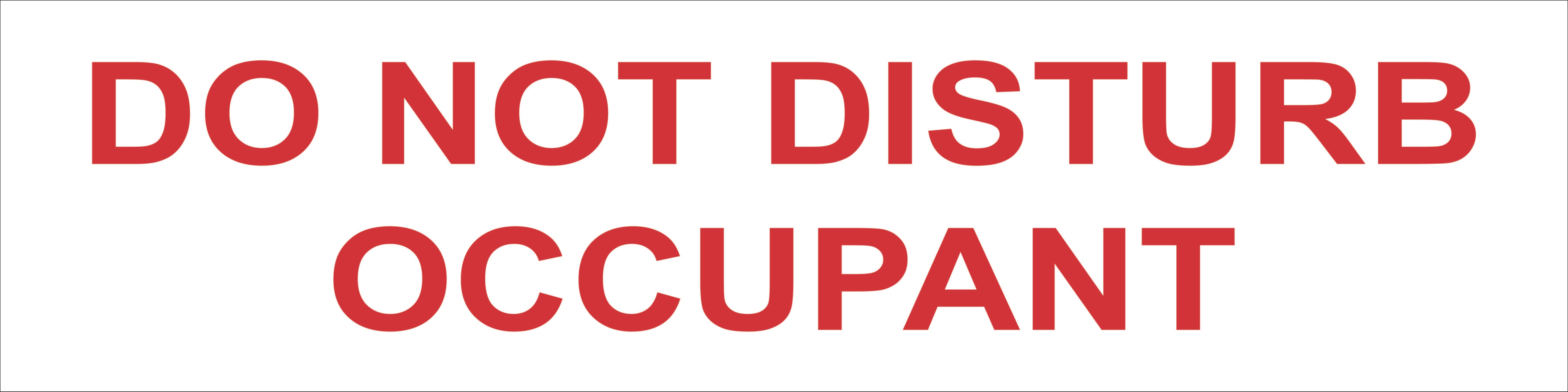 6" x 24" Generic Do Not Disturb Occupant Rider - Towers Sign Marketing