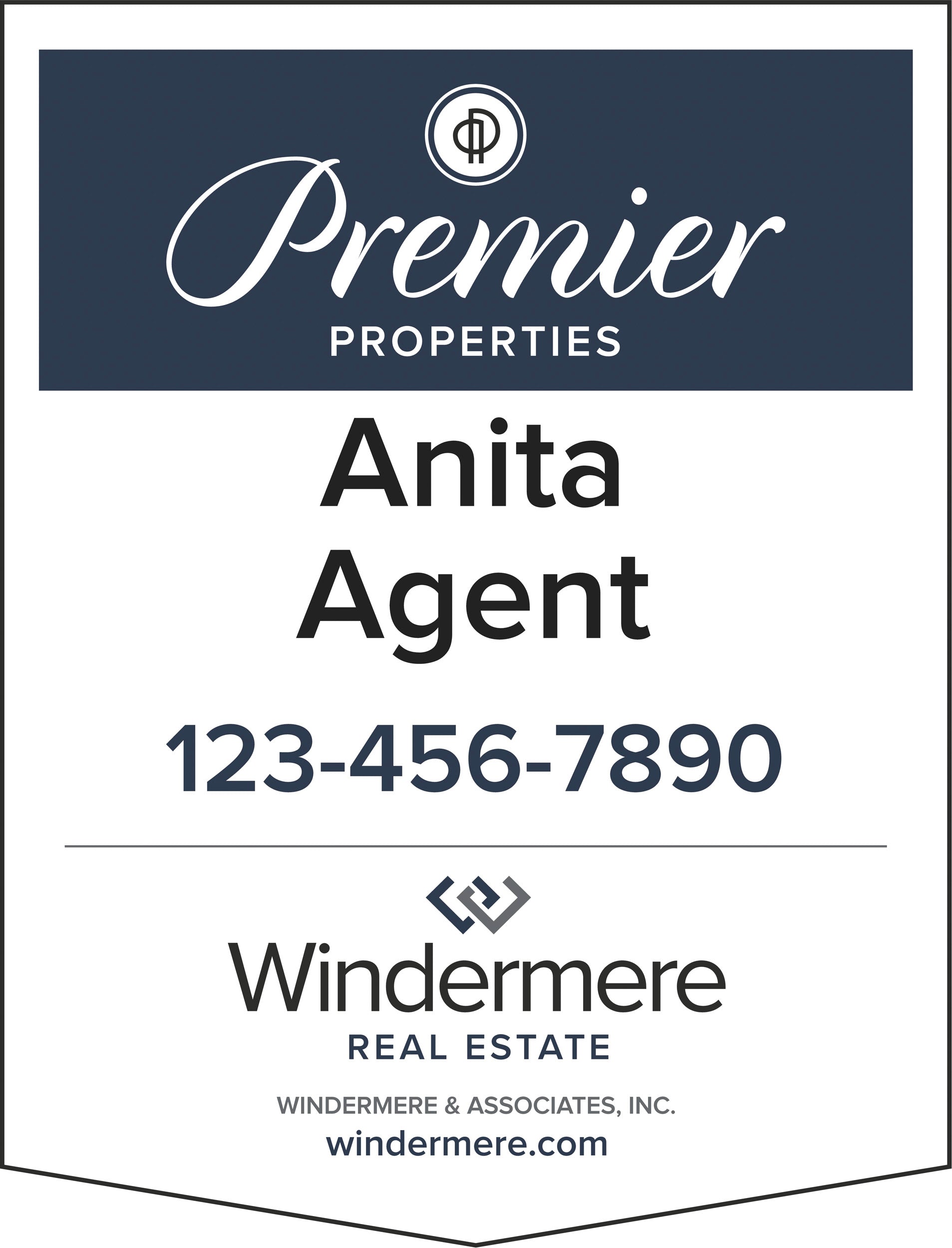 24" x 32" Windermere Premier Chevron Panel - Towers Sign Marketing